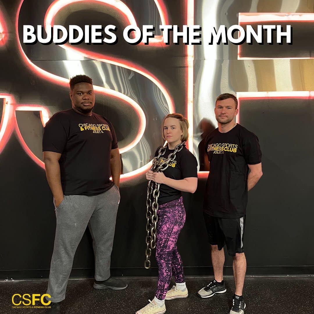 CSFC Workout Buddies of the month - Geo, Shalyn & Jeff!